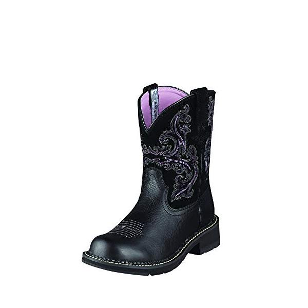 商品名: Ariat レディース Fatbaby II US サイズ: 6.5 womens_us カラー: ブラック Ariat Womens Fatbaby II Western Boot Black Deertan/Black 6.5...