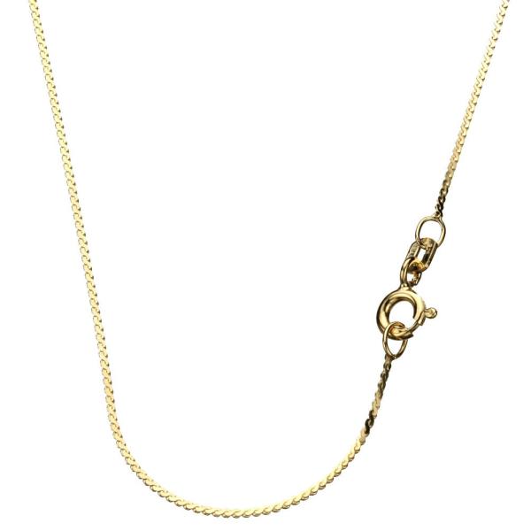 商品名: 18 K gold-flashedスターリングシルバーSerpentineニッケルフリーチェーンネックレスイタリア 18k Gold-Flashed Sterling Silver Serpentine Nickel Free C...