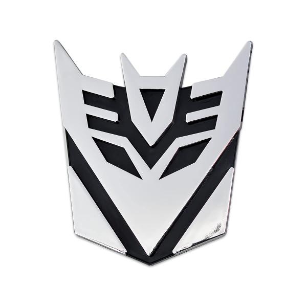 商品名: トランスフォーマー デセプティコン オートエンブレム - [クローム仕上げ][高さ3インチ] Transforming Auto Robot Decepticon Auto Emblem - [Chrome Finish][3 1...