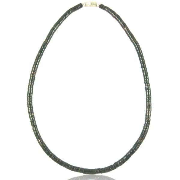 商品名: ネイティブTreasure???BLACKPEN HeishiシェルPukaシェルサーファーメンズ子供用ネックレス???5?mm (3?/ 16インチ)???18?"インチ Native Treasure - 18" inch M...