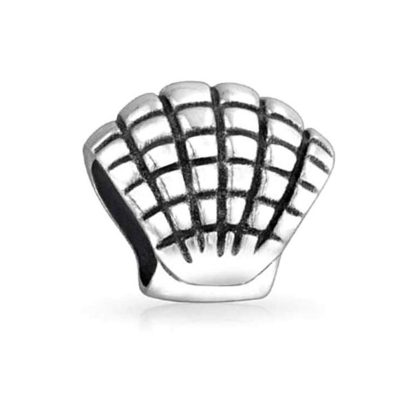 商品名:  Adabele 1pc Authentic Sterling Silver Hypoallergenic Sea Shell Bead Ocean Lover Charm Compatible with Pandora All ...