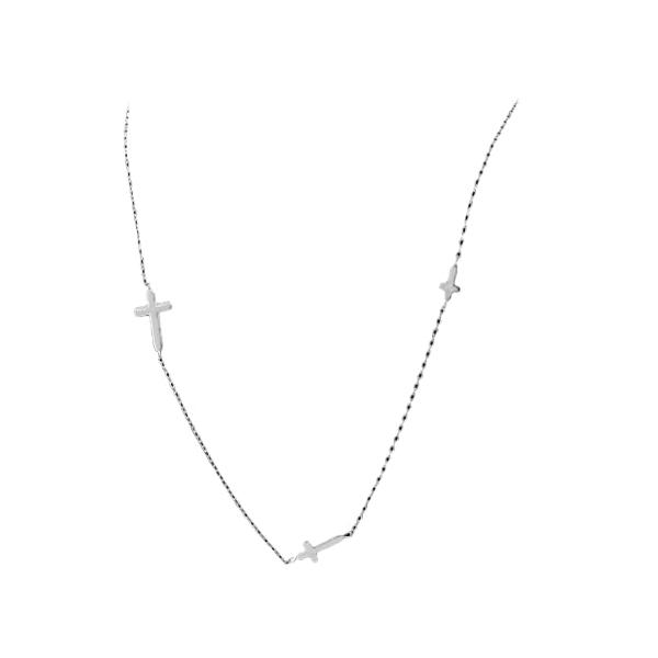 商品名:  925 Sterling Silver Womens Sideways Religious Triple Cross Chain Necklaceブランド: My Daily Styles高さ: 25.4cm横幅: 5.08cm...
