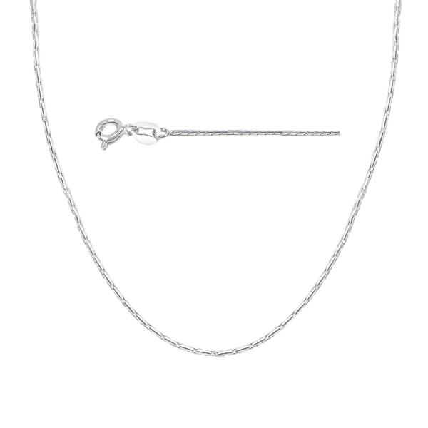 商品名: ロジウムメッキスターリングシルバーCardanoスネークチェーンネックレス36インチ KEZEF Rhodium Plated Sterling Silver Cardano Snake Chain Necklace 22 Inc...