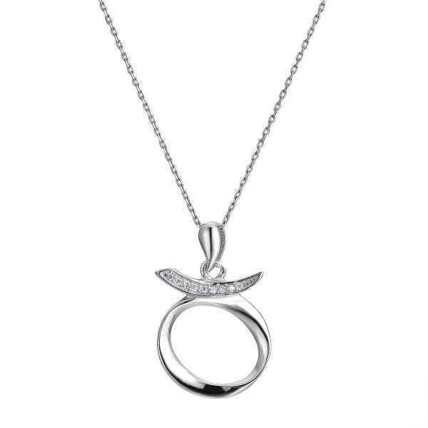 商品名: VIKI LYNN 星座ネックレス ホロスコープジュエリー 女性用, キュービックジルコニア Taurus Pendant Necklace 925 Sterling Silver Zodiac Sign Constellatio...