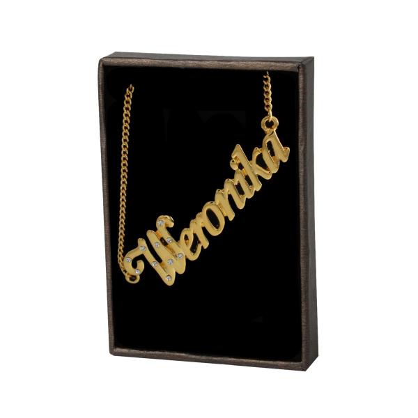 商品名:  Zacria Name Necklace Weronika - 18K Yellow Gold Platedブランド: Zacria商品番号: WERONIKA1海外の輸入品ショップ-世界中の様々なアイテムをお得に購入※海外から...