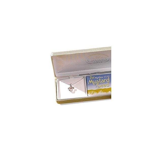商品名: TheマスタードシードMatthew 17 : 20シルバーメッキ18インチクロスペンダントネックレス Dicksons The Mustard Seed Open Cross Pendant 18-20 inch Silver ...