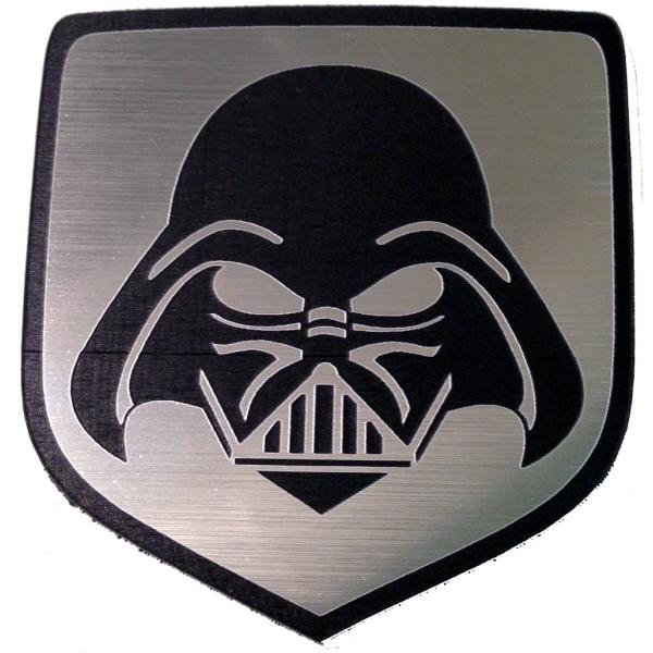商品名: Dodgeネオンsrt4?&amp; 06???09充電器フロントバッジエンブレムStar Wars Darth Vaderシルバー 24Designs Compatible Front Emblem Star Wars Dart...