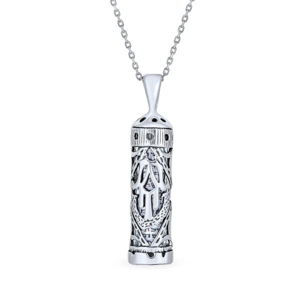 商品名: [Bling Jewelry] ハヌカ Magen Judaic Hamsa 手羊皮紙ペンダント Kabbalah ネックレス Bat Mitzvah のための男性のための女性のための .925 のスターリング・シルバー Blin...