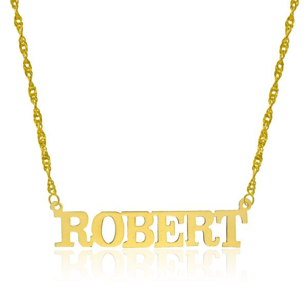 商品名: 10?K黄色ゴールドパーソナライズ名前ネックレス???スタイル6???カスタムMade Any Name ゴールド Pyramid Jewelry 10k Yellow Gold Personalized Name Necklac...