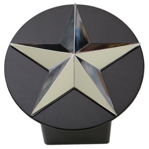 商品名: メタルTrailer HitchカバーFits 2 "受信機 ブラック HBL2814BST Metal Trailer Hitch Cover Fits 2" Receivers (Chrome 3D Five Point St...