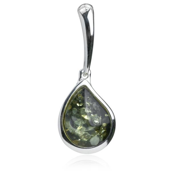商品名: グリーンアンバースターリングシルバーティアドロップペンダント Ian and Valeri Co. Green Amber Sterling Silver Drop Pendantブランド: Ian and Valeri Co.商...