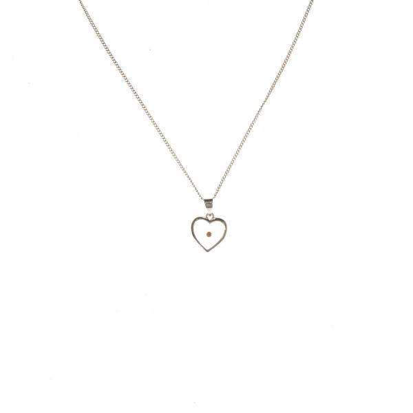 商品名: Dicksons マスタードシード ハート シルバーメッキ ペンダント ネックレス - 18インチチェーン, 宝石なし Dicksons The Mustard Seed Heart Silver Plated Pendant N...
