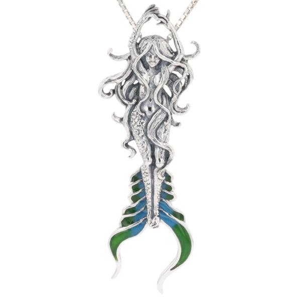 商品名: Jewelry Trends スターリングシルバー 美しいアトランティスマーメイドペンダントネックレス 18インチ Jewelry Trends Beautiful Atlantis Mermaid Sterling Silver...