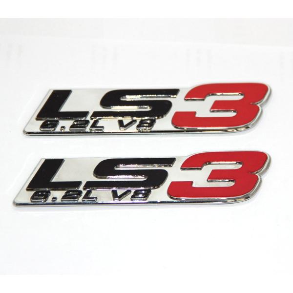 商品名: Yoaoo 2個オートクロームOEM ls2 ls3エンブレム6.0 L 6.2 L v8エンジンのGMシボレーChevroletエンブレムバッジブルーペアクロム 標準 56478545 Yoaoo 2X Auto Chrome ...