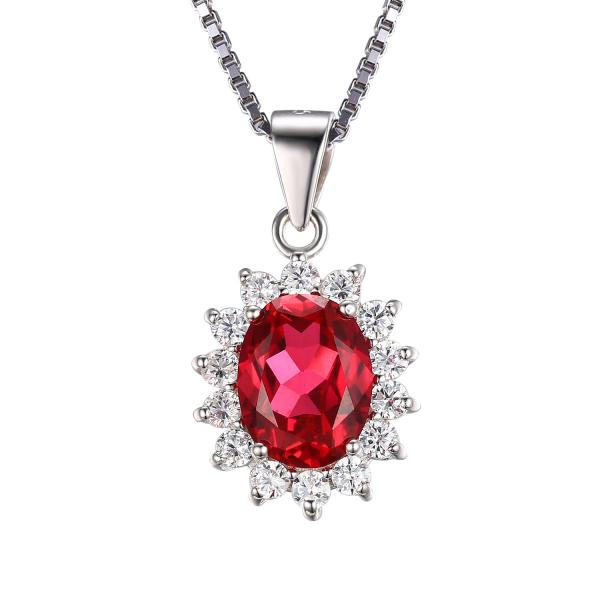 商品名: jewelrypalace Princess Diana CreatedアレキサンドライトサファイアCreated Ruby Nanoロシア人工エメラルド925スターリングシルバーペンダントネックレス18?" JewelryPal...