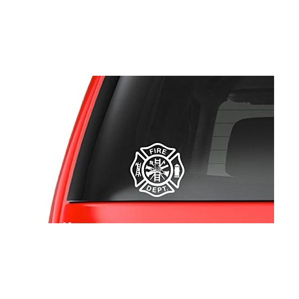 商品名:  Fire Deparment Logo (T15) Firefighter Vinyl Decal Sticker Car Window 6" Inch- by CustomDecal USブランド: CustomDecal U...
