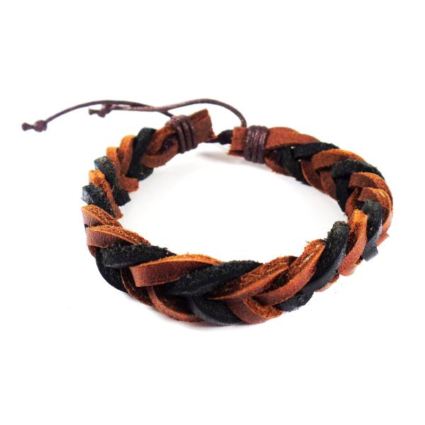 商品名:  Exotic &amp; Trendy Jewelry, Books and More Leather Brcelet -Men's - Womens Braided Leather Rope Woven Wrap Surfer...