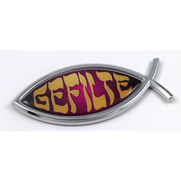 商品名: Gefilte Fish Jesus Fish Ichthus Pisces車クロームエンブレムデカール3dステッカー Gefilte Fish Jesus Fish Ichthus Pisces Car Chrome Emble...