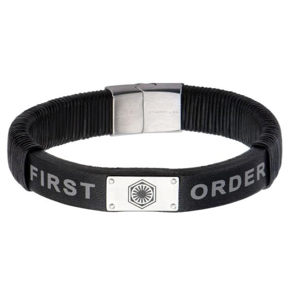 商品名: Star Wars: Episode 7 First Order Symbol Leather Bracelet Stainless Steel STAR WARS: Episode 7 First Order Symbol Le...