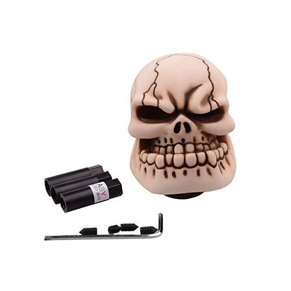 商品名: ABy ガイコツギアスティック シフトレバーカバー 汎用 ほとんどのマニュアル車に対応 ベージュ 43201-4179 FERGRELM AutoBoy Human Bone Skull Gear Stick Shift Shif...