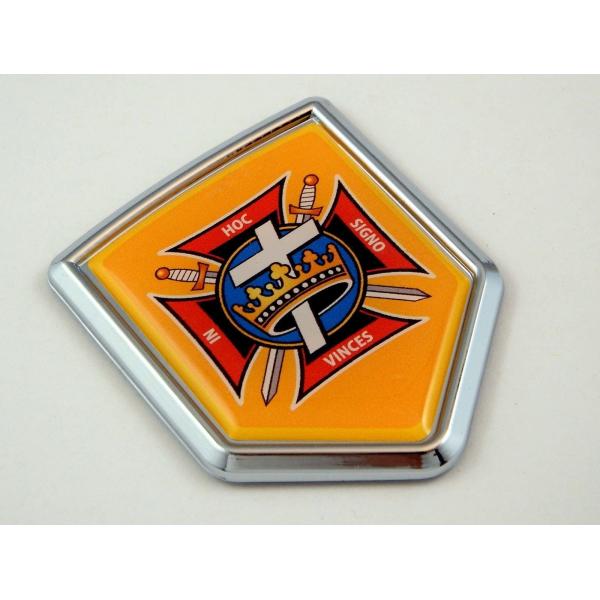商品名: Knights Templar Masonicデカール車クロームエンブレムステッカーバッジCrestオートバイク Knights Templar Masonic Decal Car Chrome Emblem Sticker Ba...