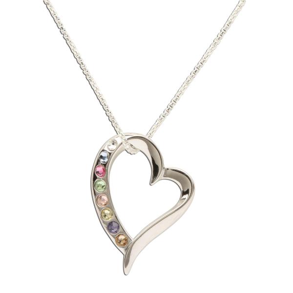 商品名: Cherished Moments スターリングシルバー ハートネックレス 若い女性の価値 ハイエンドクリスタルで表現 (18インチ), 金属, キュービックジルコニア Cherished Moments Sterling Sil...