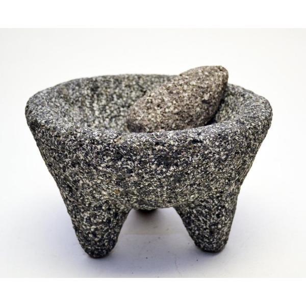 商品名:  Molcajete Mortar &amp; Pestle Stone Mexico Original Lava Rock Ancient Cookware Salsaブランド: Sanyork Fair Trade商品番号: ...