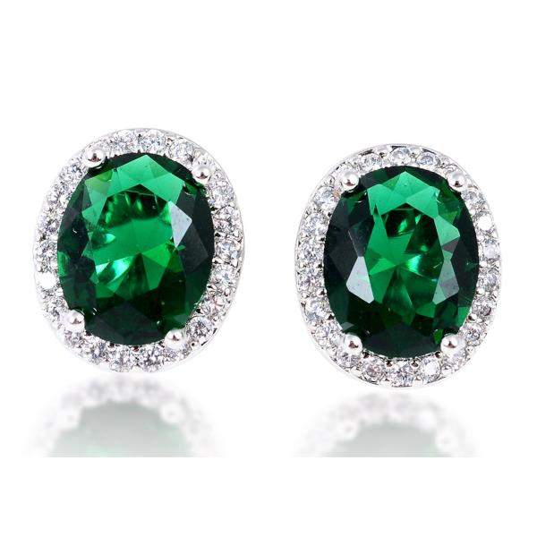 商品名: Lily Treacy 4カラット キュービックジルコニアスタッドピアス 長円形 ホワイトカナリア アメジスト エメラルドサファイヤ メンズ/レディース用ギフト向け CZ Stud Earrings 4ct OVAL CUT Ha...