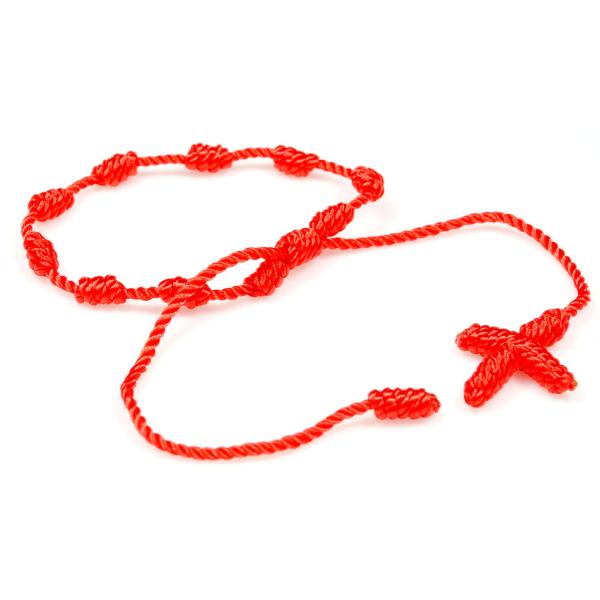 商品名:  PURPLE WHALE Pulseras Decenarios Knotted String Bracelets for Women, Men, Cord Rope Rosary Adjustable Bracelet Cro...