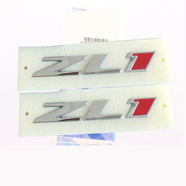 商品名: Yoaoo 2 x Genuine GMカマロzl1エンブレムバッジレター背面側ドアzl1シボレーOEMクロームレッド 2pack OEM Black ZL1 Emblem Badge Letter Rear Side Zl1 D...