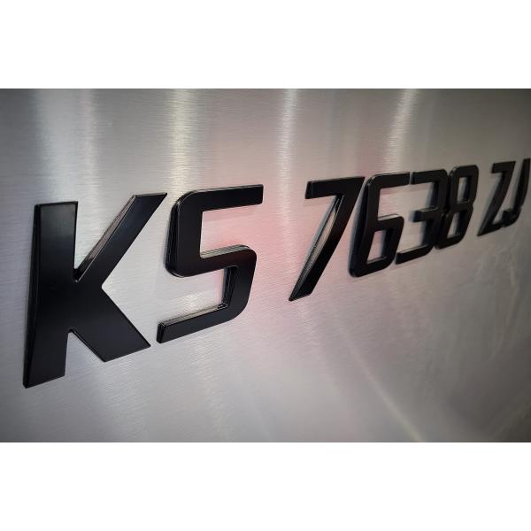 商品名: ボート PWC登録番号セット (スポーツシリーズ) カスタマイズ可 3 Inches = 76.20mm ブラック Sport Series Boat &amp; Jet Ski Registration Numbers 16 P...