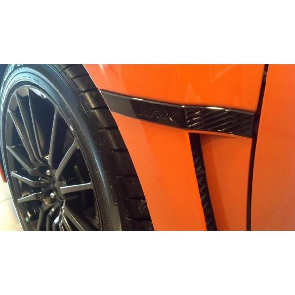 商品名: SUBARU 2011-2014 WRX JDM OEM 限定 ブラック フェンダーバッジ エンブレム 装飾セット ペア SUBARU 2011-2014 WRX JDM OEM Limited Black Fender Badg...