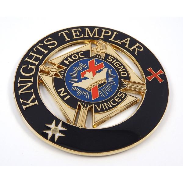 商品名: Knights Templar in hoc signo vinces masonic3「オートエンブレムメタル車デカールmas27 Knights Templar in Hoc Signo Vinces Masonic3 aut...