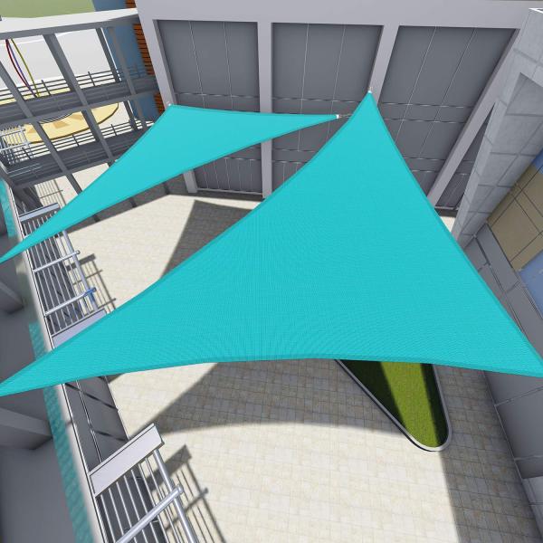 商品名: TANG Sunshades Depot Sun Shade Sail Right Triangle Permeable Canopy Custom Commercial Standard Beige 8'x8'x11' 180 ...