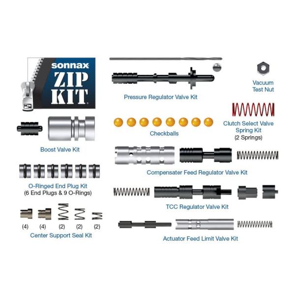 商品名: Transmaxx Sonnax 6L456L90ZIP ジップキット 6L45 6L80 6L90 6L50 Transmaxx Sonnax Zip Kit If Early First Design Valve Body P...