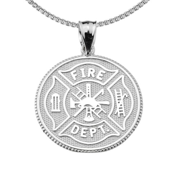 商品名: 消防士 マルタ十字架 スターリングシルバー 祈り 祝福 ペンダントネックレス, スターリングシルバー Firefighter Maltese Cross Sterling Silver with Prayer Blessing P...