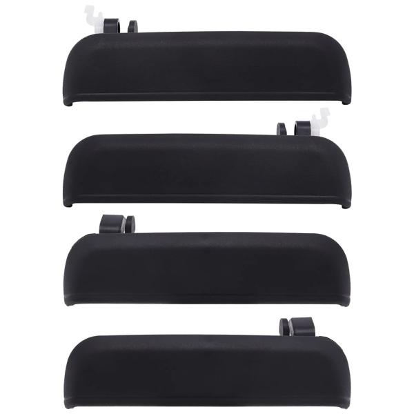 商品名: ECCPP ドアハンドル 外側外側外側 フロントリア 助手席側 運転席側 トヨタターセル用 ブラック(4個) ECCPP Door Handles Exterior Outer Outside Front Rear Passeng...