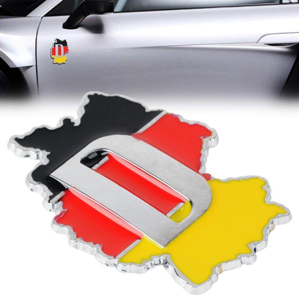 商品名:  Xotic Tech 1pc 3D Germany Flag Colored Chrome Emblem Badge Sticker for Front Grille Hood Compatible with Audi or B...