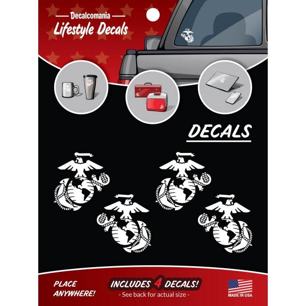 商品名: Proud海兵隊Family Car Auto USMCロゴ11ステッカーデカールトラック車のウィンドウ Marine Corps Vinyl Decal Eagle Globe &amp; Anchor - United Sta...