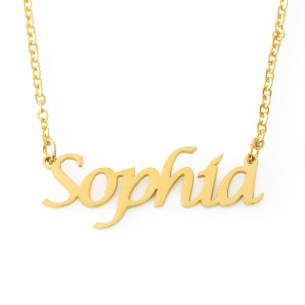 商品名: ソフィアネームネックレス - 18ct 金メッキ Zacria Sophia Name Necklace 18ct Gold Plated Personalized Dainty Necklace - Jewelry Gift W...