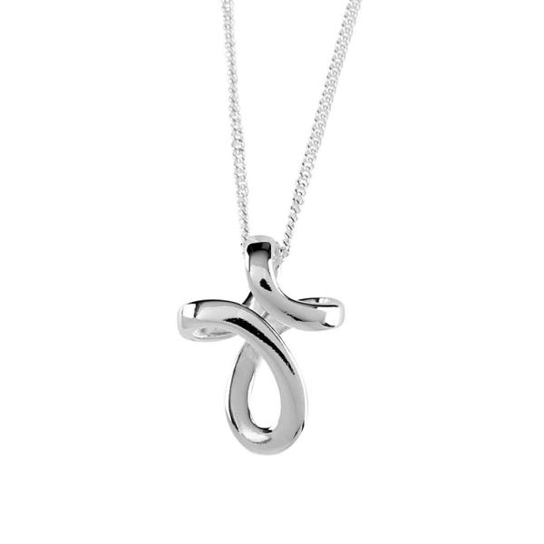 商品名: Mobiusクロスで光沢仕上げスターリングシルバー18インチペンダントネックレス Dicksons Mobius Cross in Glossy Finish Sterling Silver 18-Inch Pendant Nec...