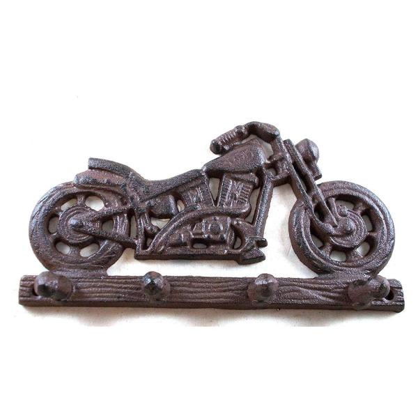 商品名: 鋳鉄オートバイテーマ フックラック Cast Iron Motorcycle Themed Hook Rackブランド: GSM高さ: 21.1cm横幅: 12.9cm奥行: 5cm重量: 576g商品番号: 色: Brown素材...