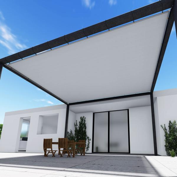 商品名:  TANG by Sunshades Depot 10'x10' Waterproof Rectangle Sun Shade Sail 260 GSM Light Gray Straight Edge Canopy with G...