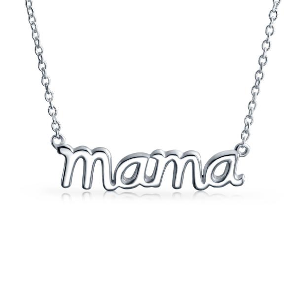 商品名: [Bling Jewelry] [ブリングジュエリー] シルバー925製 MAMA ママ ネーム レターネックレス Bling Jewelry Personalized Name Plated Talk Station Penda...
