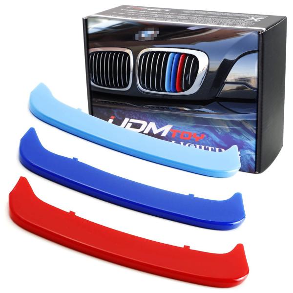 商品名:  iJDMTOY Exact Fit ///M-Colored Grille Insert Trims Compatible With 2002-05 BMW E46 LCI 3 Series 4-Door Sedan 323i ...