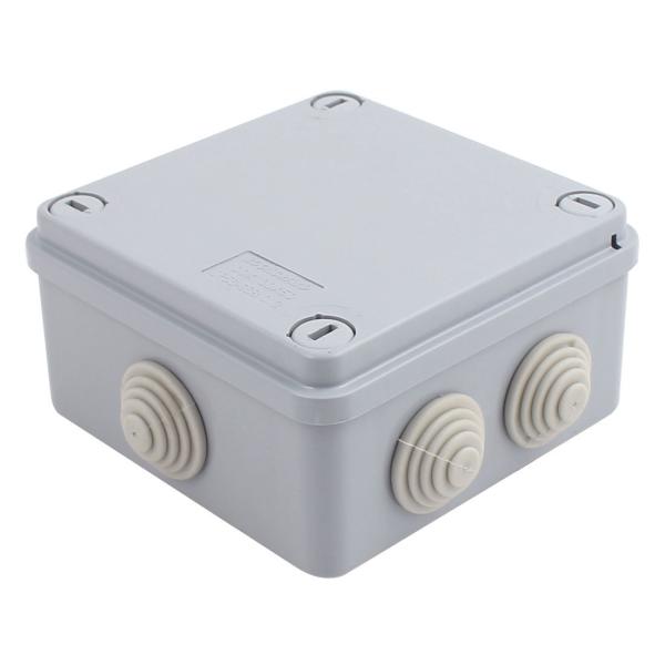 商品名: Aexit 灰色のABS IP55はエンクロージャの長方形のジャンクション・ボックス100x100x50mmを防水します(Bo〓te de jonction 100x100x50mm de jonction rectangulai...