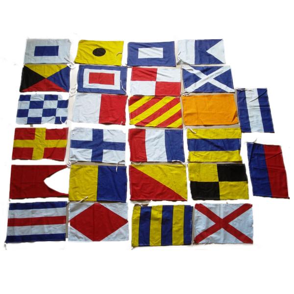 商品名: 国際Maritime信号フラグ/フラグ ? のセット合計26フラグ ? - 100 %コットン ? Nautical Maritime ( 5042 ) Brass Blessing Nautical Sailboat Boati...