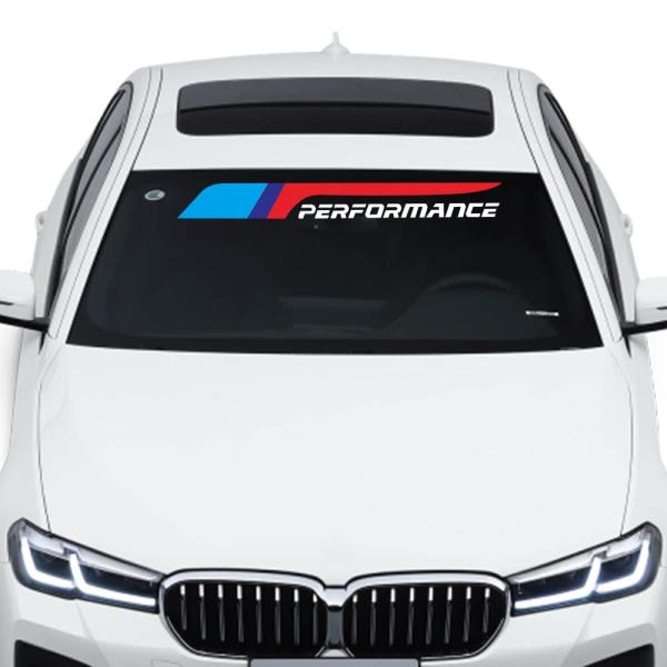 商品名:  2pcs Performance Front Rear Windshield Window Banner Vinyl Decal Stickers for BMW F10 F30 E90 E60 E39 E36 E30 X1 X...