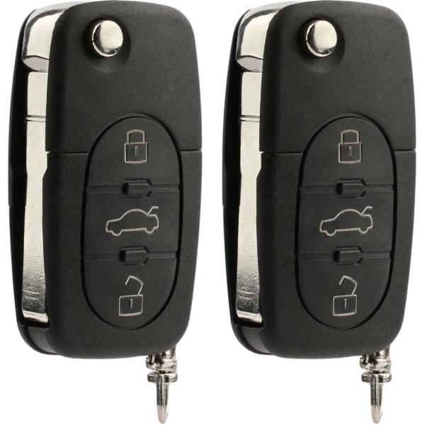 商品名: KeylessOption Keyless Entry Remote Fob Car Ignition Flip Key for Audi A4, A6, A8, Quattro KeylessOption Keyless Ent...