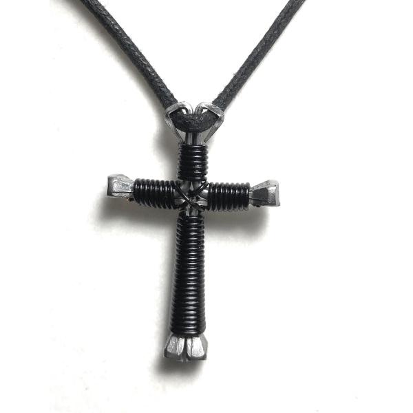 商品名: Disciples Crossクロスネックレス(1?) Made in USAブラック Disciples Cross (1 Cross Necklace Made in USA Blackブランド: Disciple's Cro...